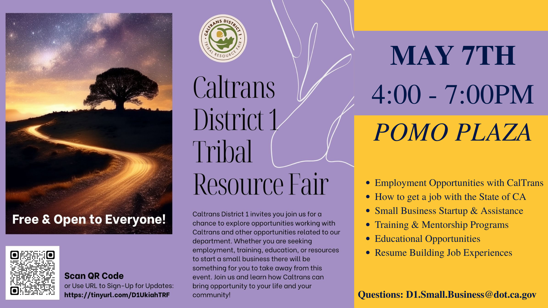 CalTrans District One Tribal Resource Fair | Mendocino College